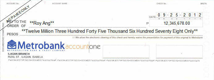 Cheque Writing Printing Software For The Philippines Banks